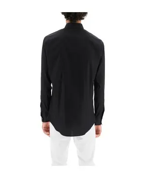 Dsquared2 Logo Printed Long Sleeved Shirt - Black