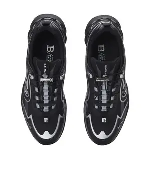 Balmain Cosmic Dust High Top Sneakers - Black