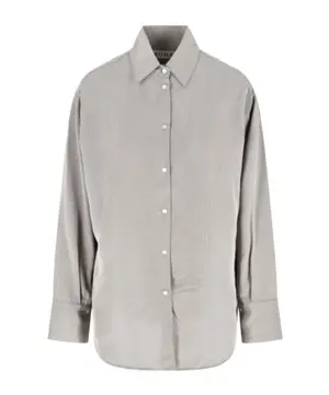 RÓHE Long Sleeve Striped Shirt - Gray