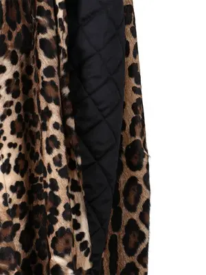 Dolce & Gabbana Leopard Print Long Coat