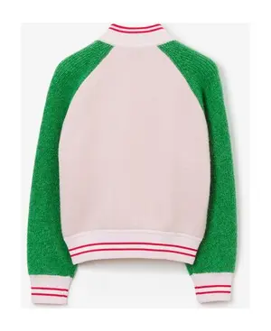 Burberry Embroidered Wool Bomber Jacket