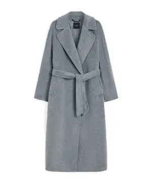 Max Mara Tempera Belted Coat - Medium Gray