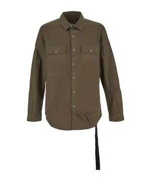 Rick Owens Long-sleeved Button-up Shirt - Brown