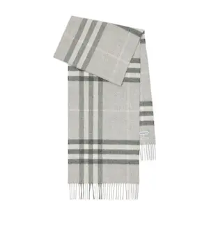 Burberry Checked Fringed-edge Scarf - Mitten