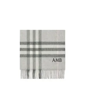 Burberry Checked Fringed-edge Scarf - Mitten
