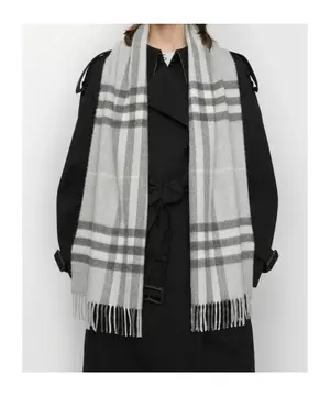 Burberry Checked Fringed-edge Scarf - Mitten