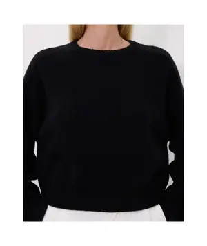Loulou De Saison Bruzzi Crewneck Jumper - Black