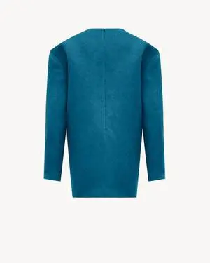 Saint Laurent Crewneck Long-sleeved Dress