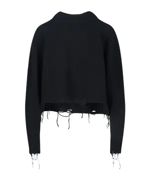 LOW CLASSIC LOW CLASSIC Distressed Cropped Pullover No