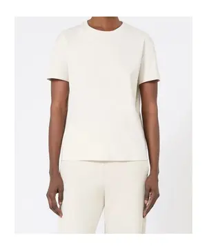 Max Mara Bella Graphic-embroidered Crewneck T-shirt - Sand
