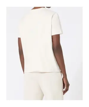 Max Mara Bella Graphic-embroidered Crewneck T-shirt - Sand