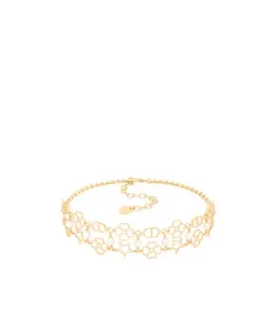 Dior Lucky Leaves Necklace - Yellow