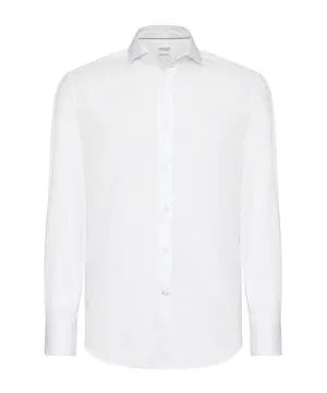 BRUNELLO CUCINELLI Brunello Cucinelli Spread-Collar Long-Sleeved Shirt