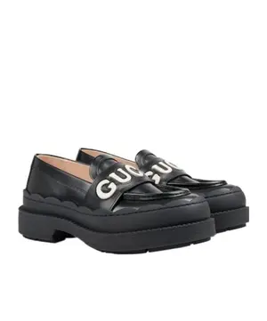 Gucci Loafer With Logo Detail And Grooved Sole