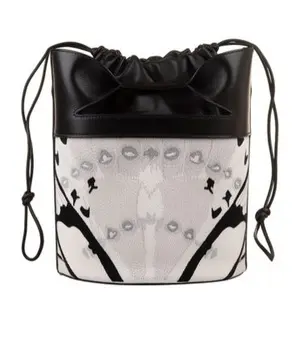 Alexander McQueen Bow Logo Bucket Bag