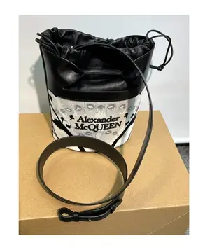 Alexander McQueen Bow Logo Bucket Bag