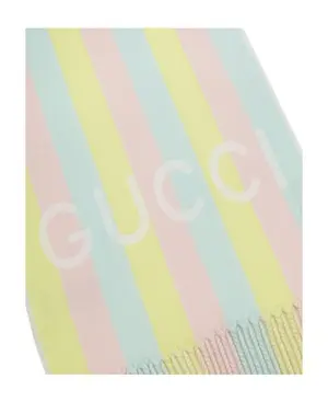 Gucci Striped Wool Scarf