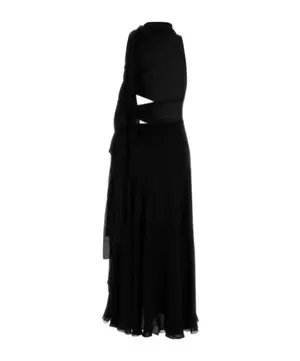 Alaïa Sleeveless Asymmetrical Bow Dress