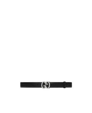 Gucci Gg Buckle Belt - Black