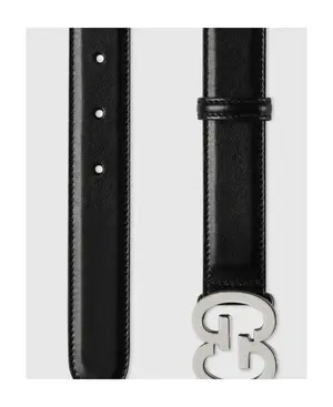 Gucci Gg Buckle Belt - Black