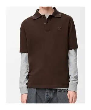 Loewe Embroidered Short-sleeved Polo Shirt