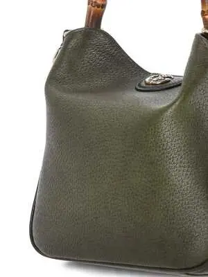 Gucci Diana Small Shoulder Bag With Bamboo Handle - Green
