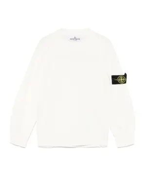 Stone Island Long-sleeved Sweatshirt - White