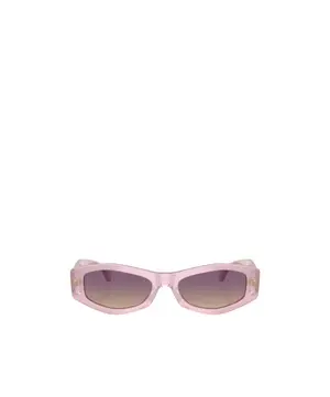 Versace Geometric Frame Sunglasses - Pink