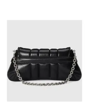 Gucci Horsebit Chain Small Shoulder Bag - Black