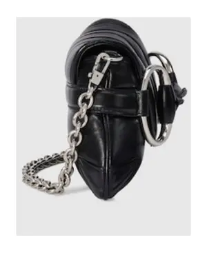 Gucci Horsebit Chain Small Shoulder Bag - Black