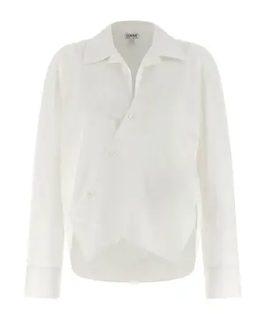 Loewe Asymmetrical Front Shirt - White