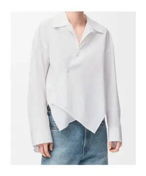 Loewe Asymmetrical Front Shirt - White