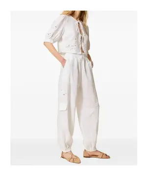 TWINSET Embroidered Cargo Joggers