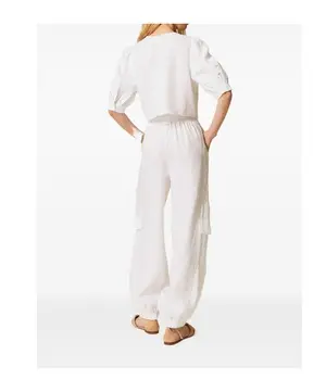 TWINSET Embroidered Cargo Joggers