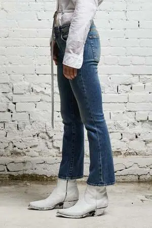 R13 Flared Jeans With Multiple Pockets - Blue