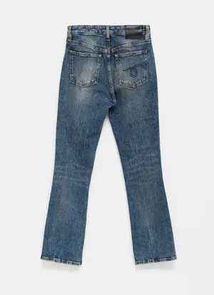 R13 Flared Jeans With Multiple Pockets - Blue