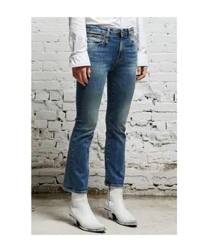 R13 Flared Jeans With Multiple Pockets - Blue