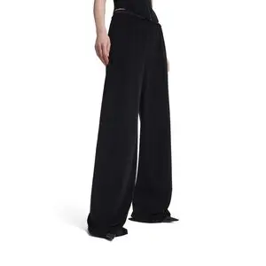 Balenciaga Lace Detailed Wide-leg Pants
