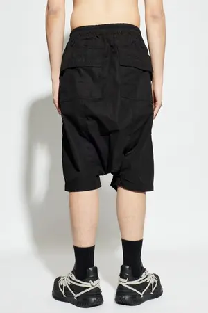 Rick Owens Cargo Drawstring Shorts - Black