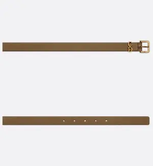 Dior Saddle Loop Belt With Cd Pin Buckle - Green