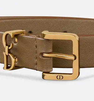 Dior Saddle Loop Belt With Cd Pin Buckle - Green