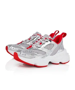 CHRISTIAN LOUBOUTIN So Flo Running Sneakers - Silver