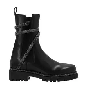 Rene Caovilla Embellished Wrap-around Ankle Boots
