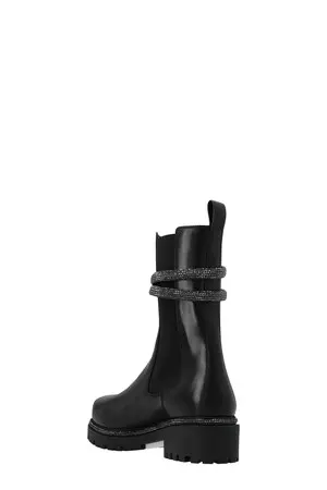 Rene Caovilla Embellished Wrap-around Ankle Boots