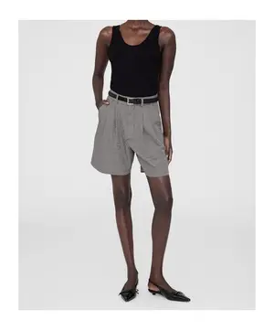 ANINE BING Belt Loop Shorts