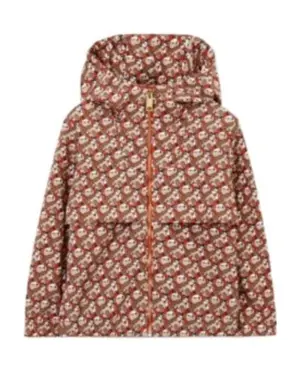 Burberry Thomas Bear Print Hooded Cotton Jacket