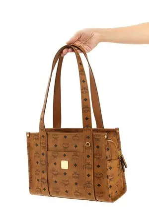 Mcm Aren School Tote Shoulder Bag