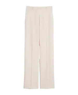 Max Mara Quasar Wool Trousers - Pink