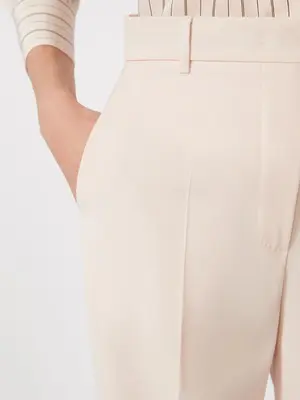 Max Mara Quasar Wool Trousers - Pink