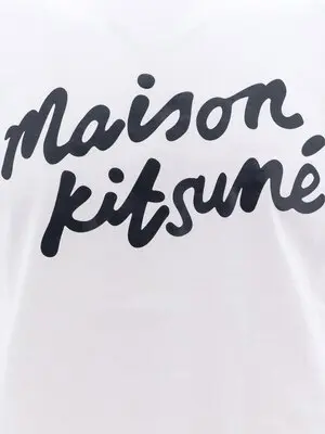 Maison Kitsuné Logo Printed Crewneck T-shirt